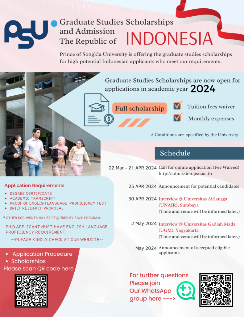 Roadshow Indonesia - Admission PSU